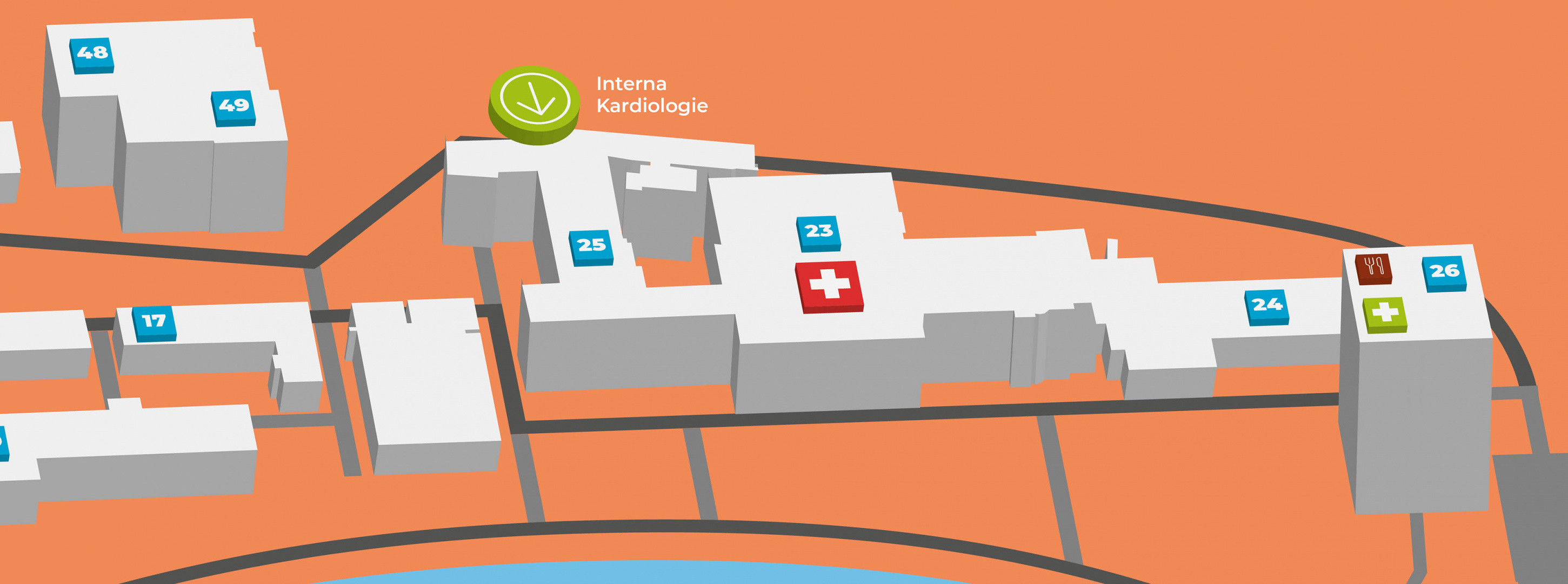 Vstup do budovy B25 (Interna) bude možný pouze ze severní strany • Krajská nemocnice T. Bati, a. s.